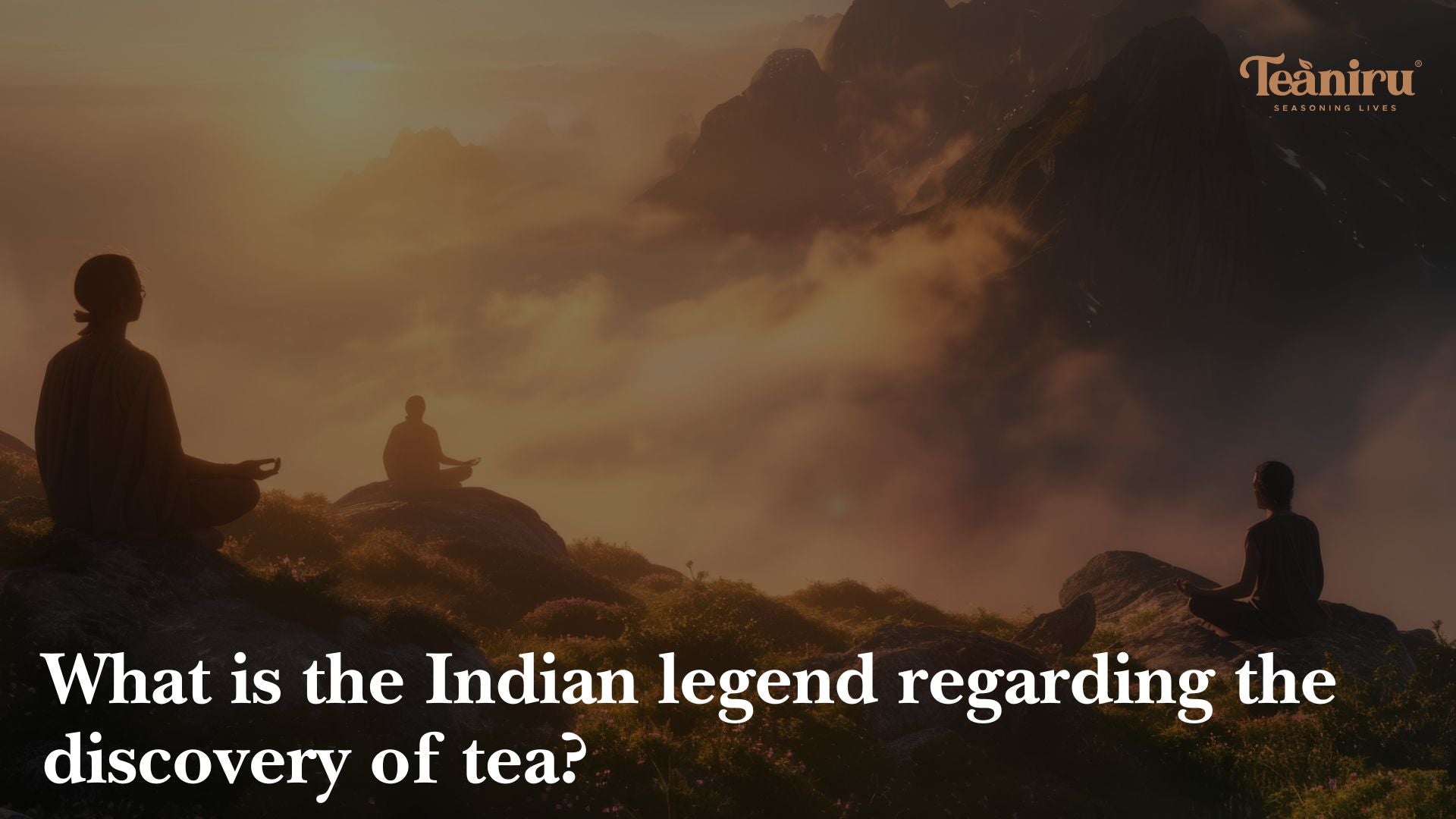 What is the Indian legend regarding the discovery of tea?